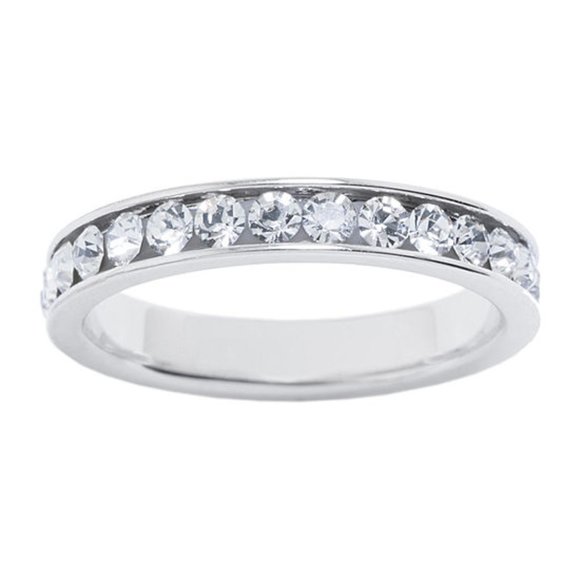 Jewelry | Sparkle Allure Crystal Pure Silver Over Brass Stackable ...